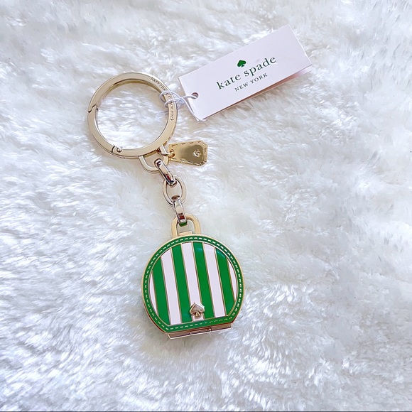 kate spade | Accessories | Kate Spade Traveler Even Green White Stripe ...